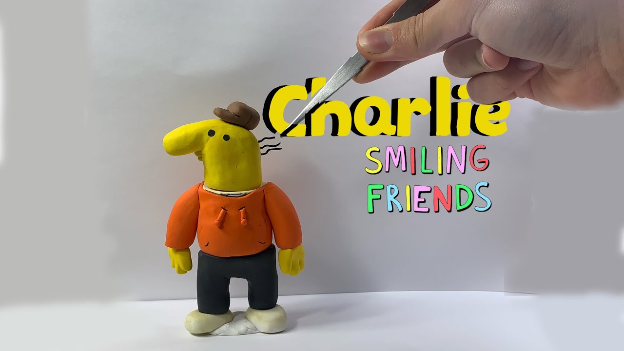 Making Charlie from smiling friends| polymer clay - YouTube