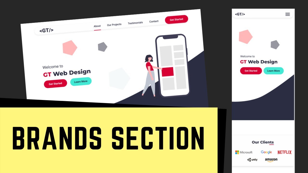 Figma To HTML - One Page Website - Designing The Our Clients Section ...
