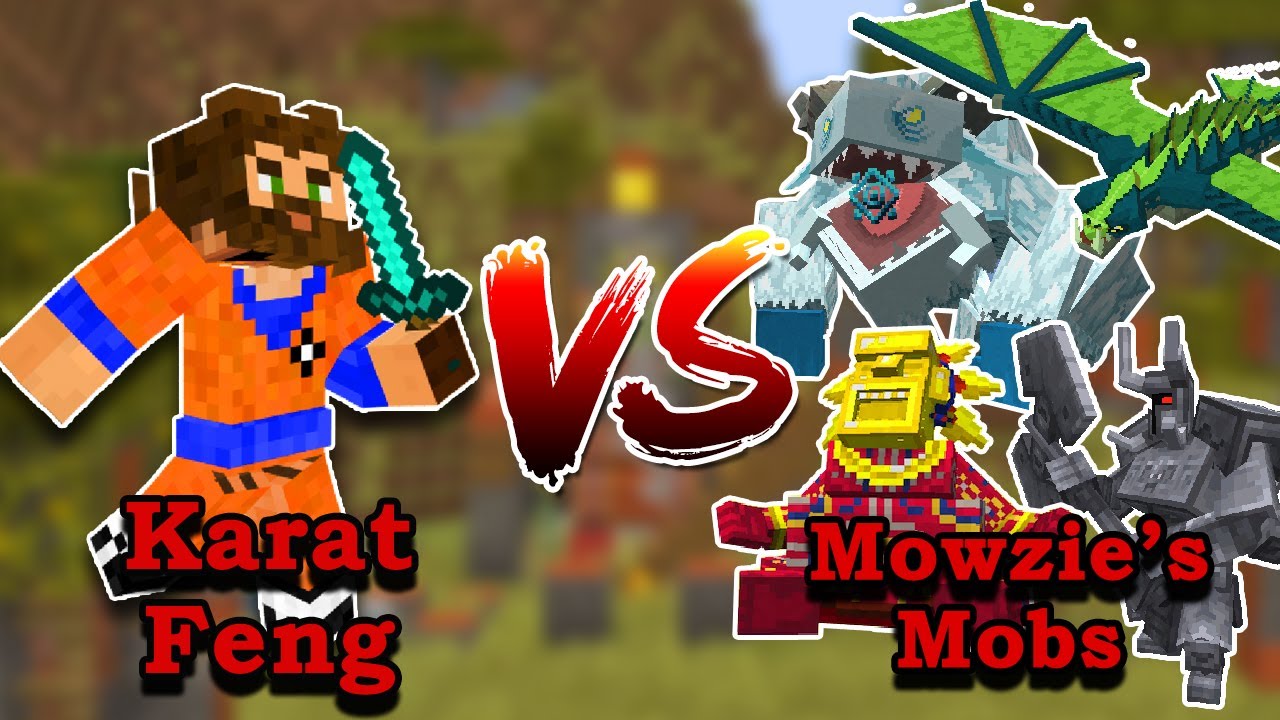 ME VS Mowzie's mobs Bosses | Player VS minecraft Mobs battle - YouTube