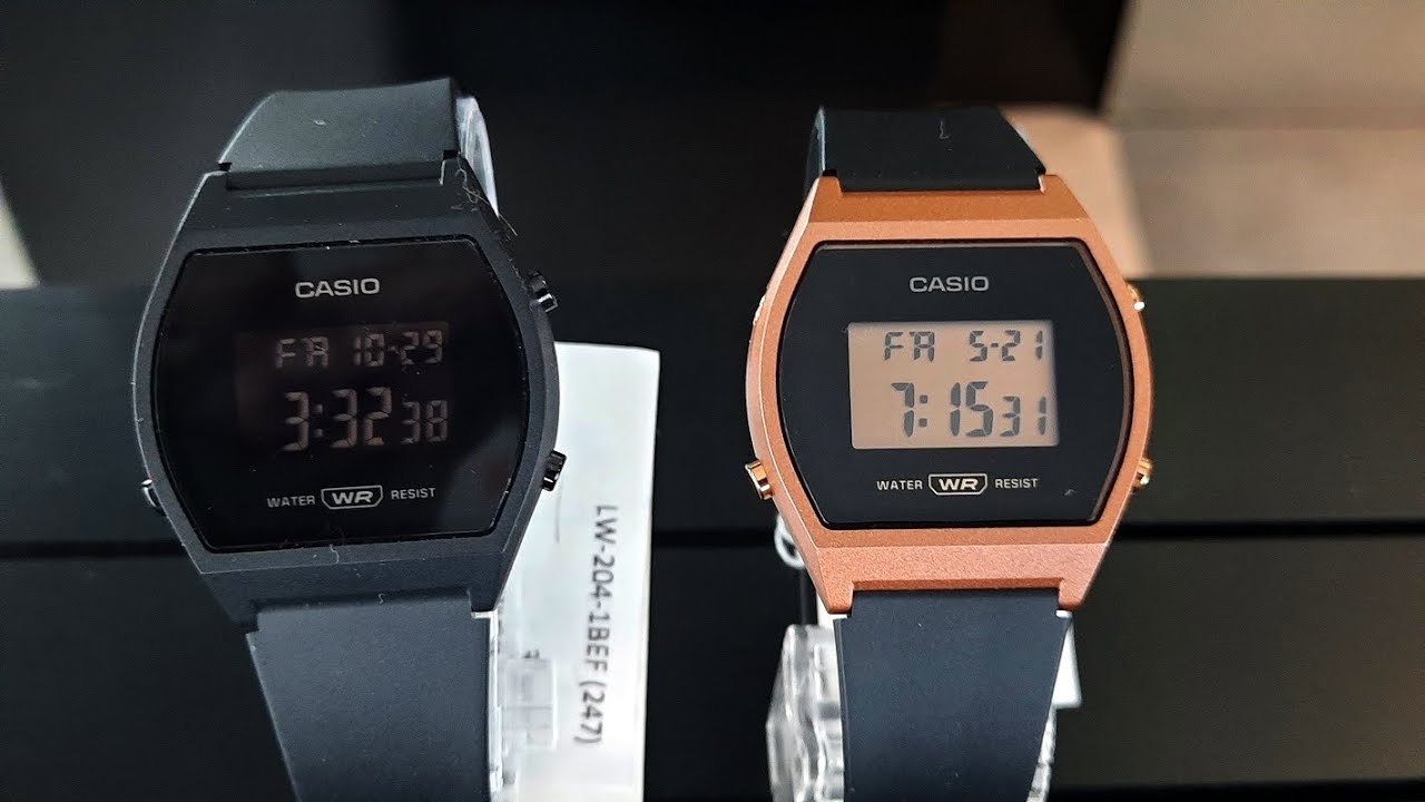 Casio LW-204-1AEF, LW-204-1BEF - YouTube