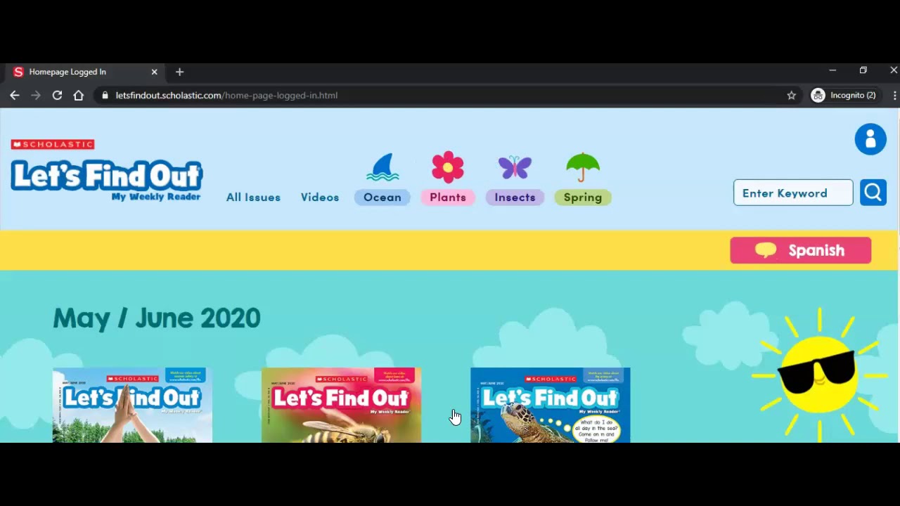 How to login to Let's Find Out Magazine - YouTube