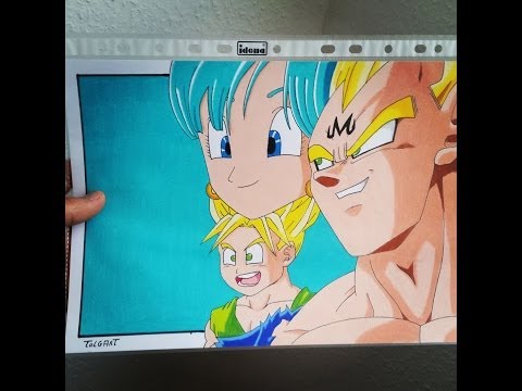 Drawing Vegeta´s little family - TolgArt - YouTube
