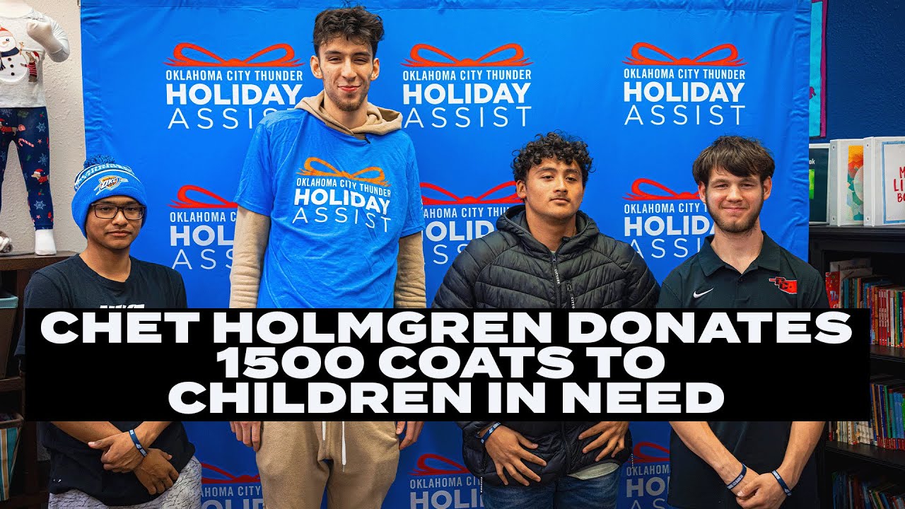 Chet Holmgren Donates 1500 Coats to Children in Need During Holiday ...
