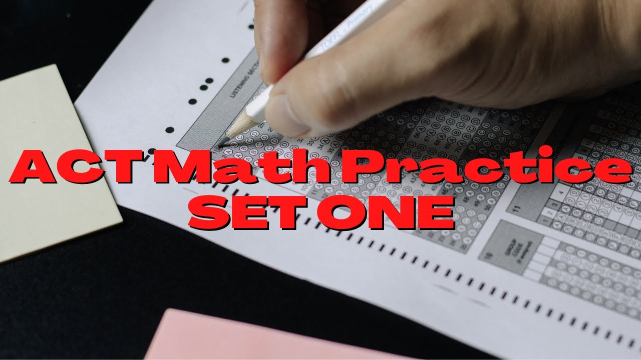 Set One ACT Math Practice Test ACT Prep Series High School set-one-act-math-practice-test-act-prep-series-high-school