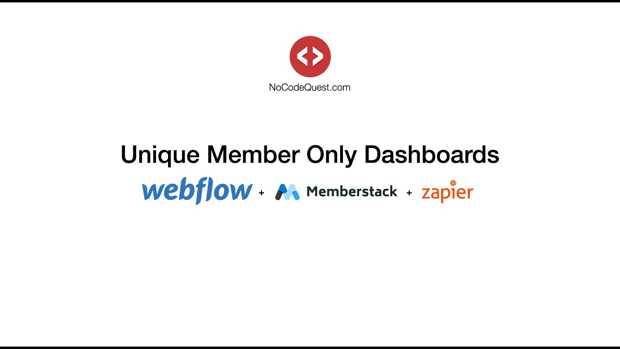 Unique Member Dashboards in Webflow with MemberStack - YouTube