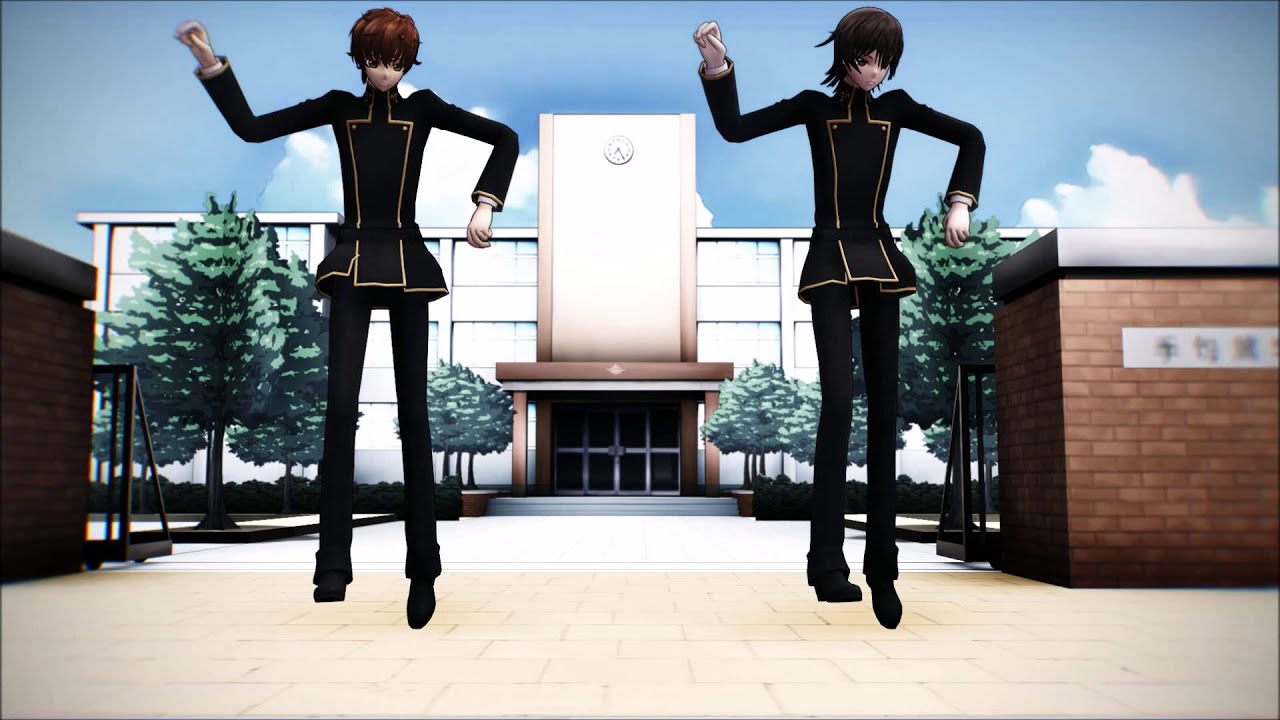 [MMD] Code Geass - Lelouch and Suzaku - Hi fi Raver - YouTube