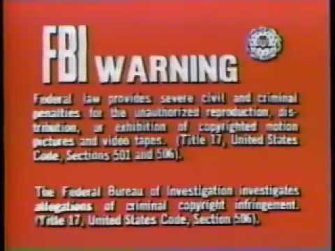 Goodtimes Home Video 1986 Logo With FBI Warning - YouTube