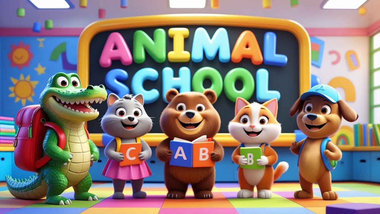 Animal School ABCs |Kids Songs|Kids Nursery Rhymes|Kids Cartoon|Nursery ...