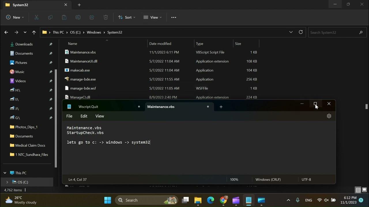 Solved: Cannot find script file Maintenance.vbs/ StartupCheck.vbs ...