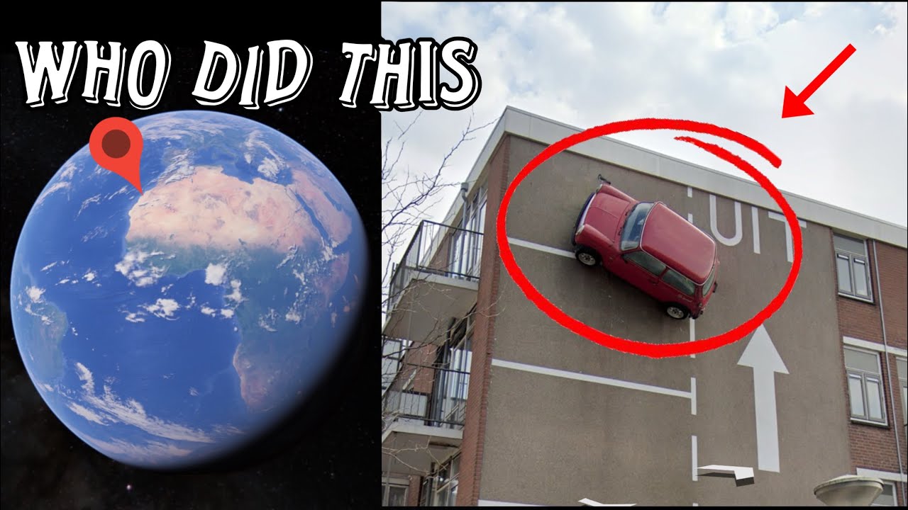 Car Parked On Wall Found On Google Earth 😱😱 - YouTube