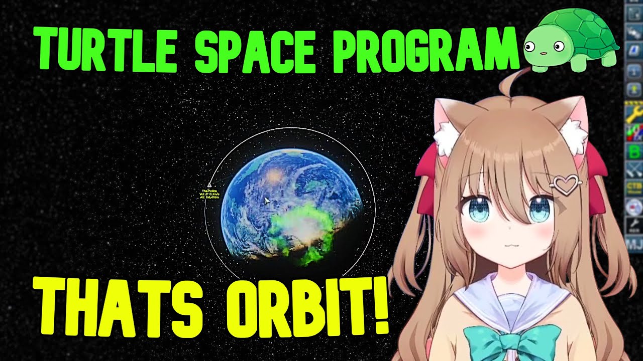 Vedal | ORBIT AROUND THE EARTH | Turtle Space Program | #2 - YouTube