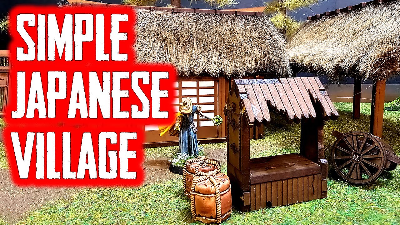 Create a Japanese Village Gaming Table - Terrain Tutorial - YouTube