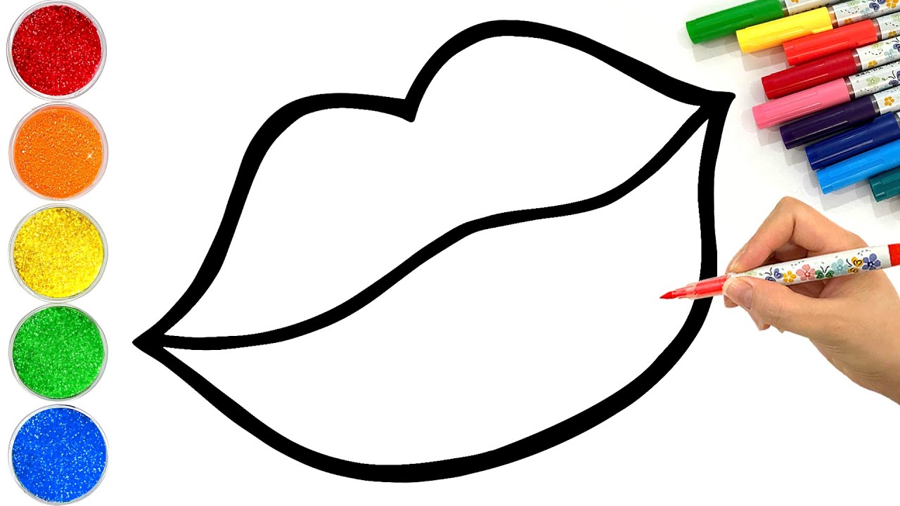 How to Draw Rainbow Lips | Easy Step by Step Tutorial | Made for Kids ...