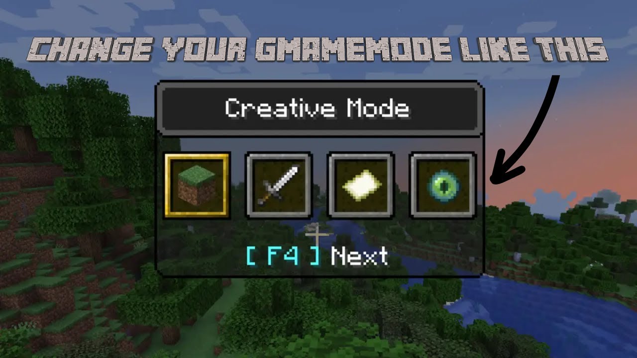How to change your gamemode in minecraft without cheats - YouTube