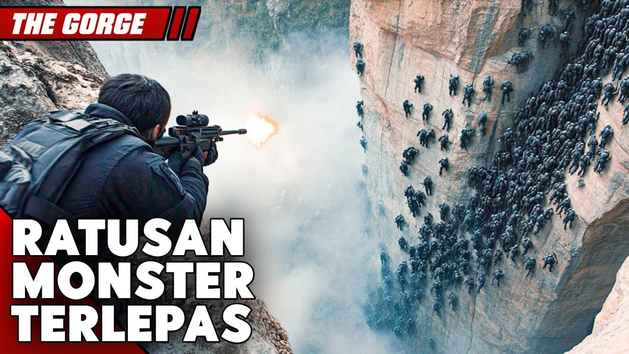 RATUSAN MONSTER KELUAR DARI JURANG | Alur Cerita Film The Gorge (2025 ...