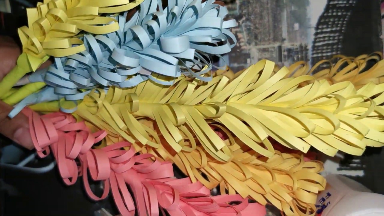 Easy flower making using A4 paper - YouTube