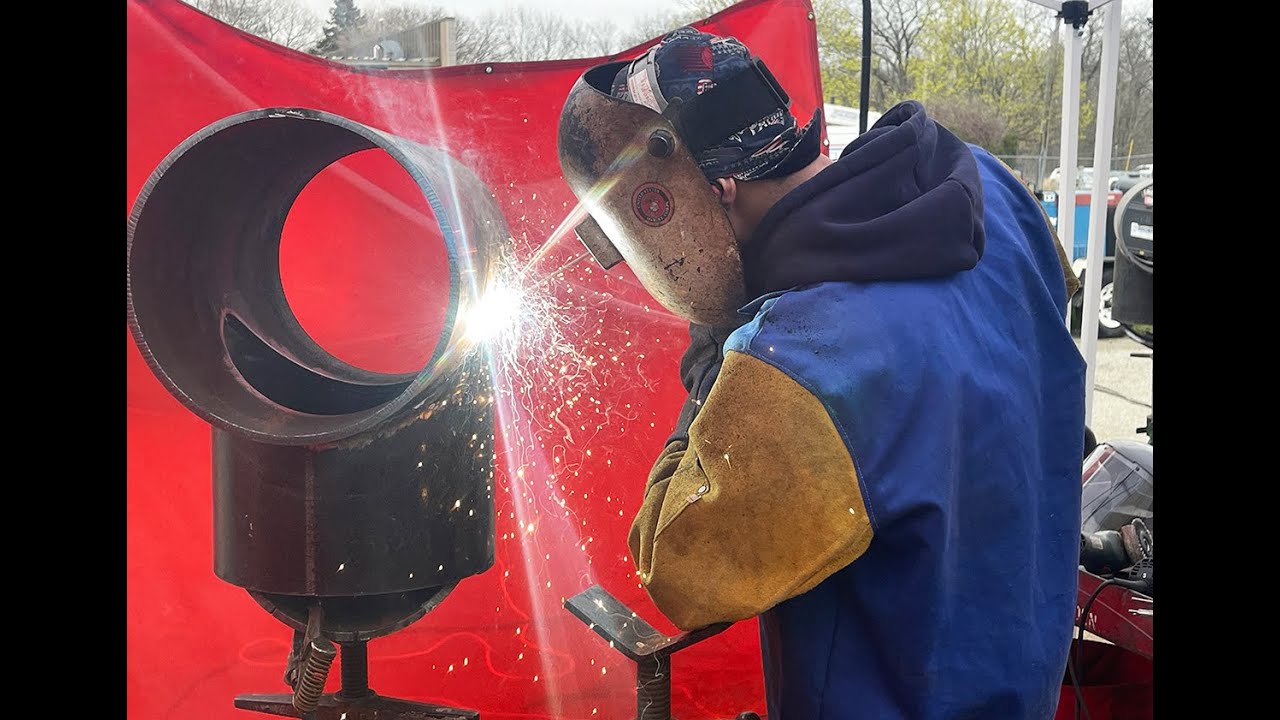 Branch welding and gas pipe welding tests. - YouTube