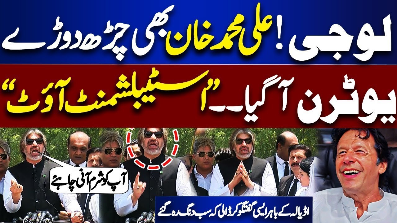 PTI Leader Ali Muhammad Khan Blasting Media talk | Imran Khan In Action | First Surprise From ...