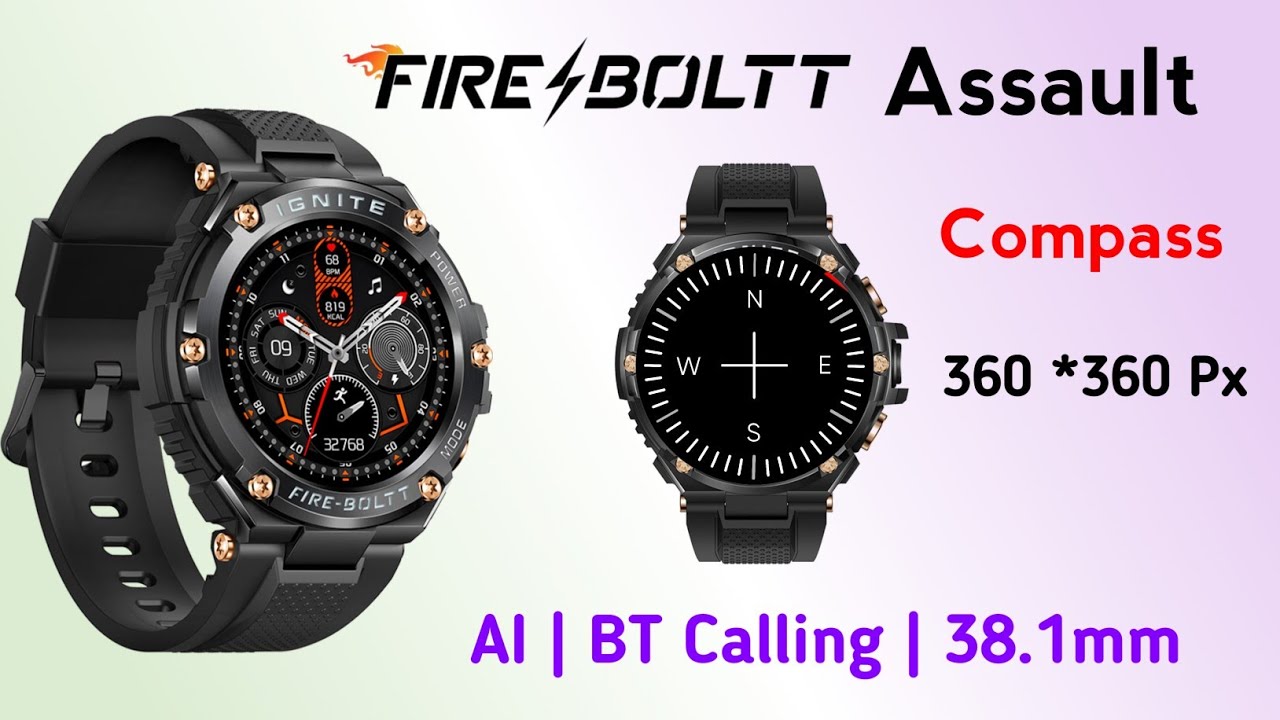 FireBoltt Assault Smartwatch | Firebolt Assault Bluetooth Calling ...