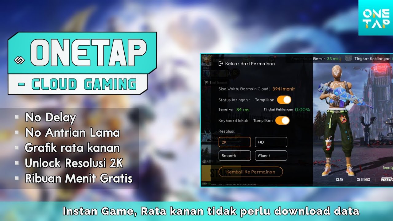 ONETAP Cloud Gaming: Unlimited Time & 2K Resolution Full Setup Tutorial ...