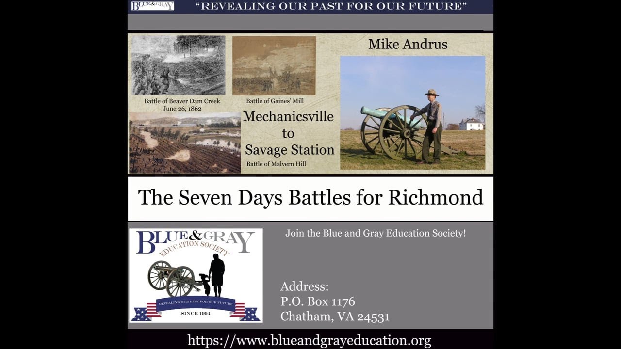 BGES Seminars: Mechanicsville to Savage Station-Mike Andrus - YouTube