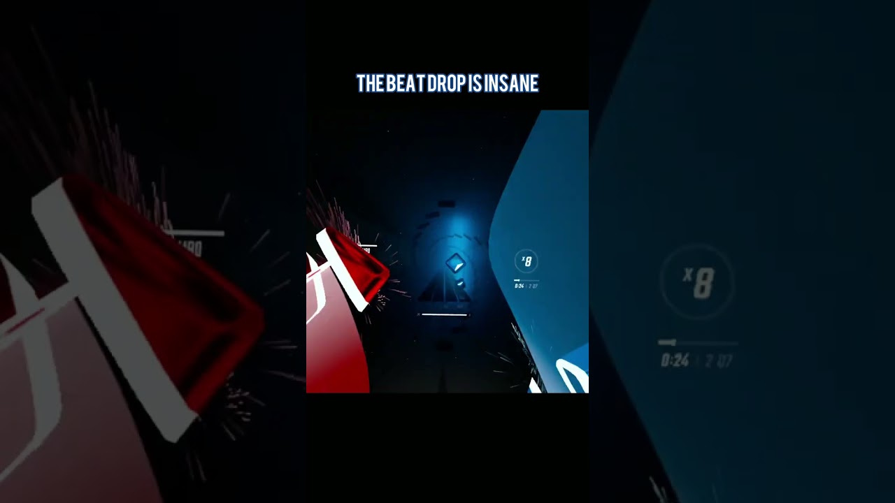 The beat drop is INSANE #beatsaber #shorts #wii - YouTube