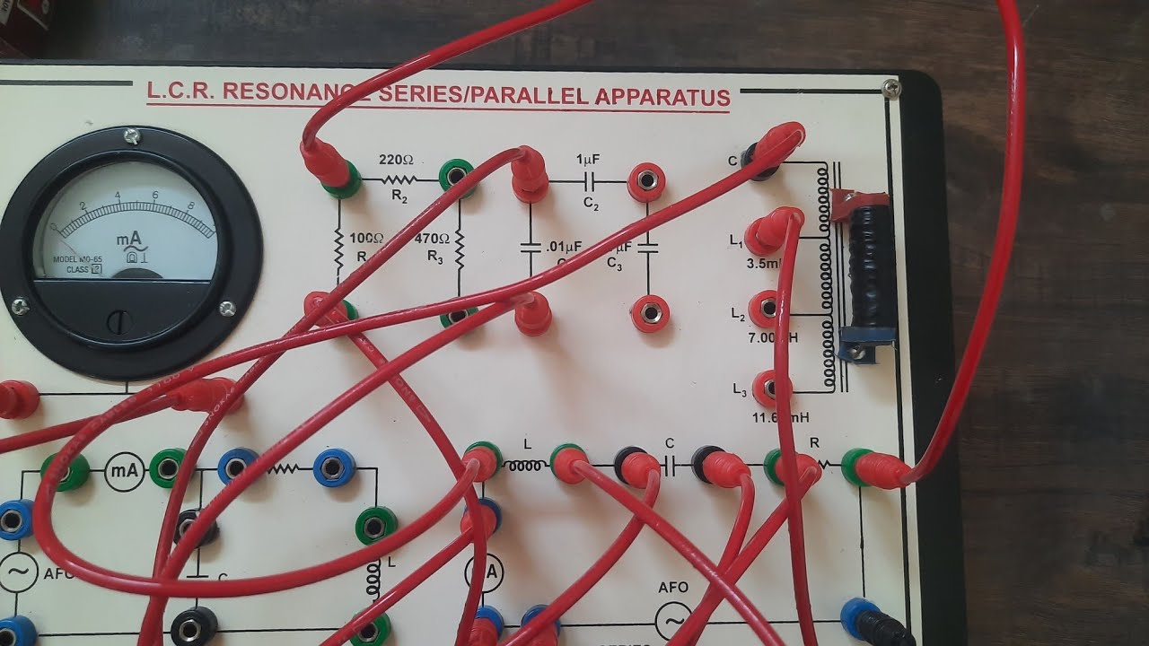 LCR resonance Series Apparatus - YouTube