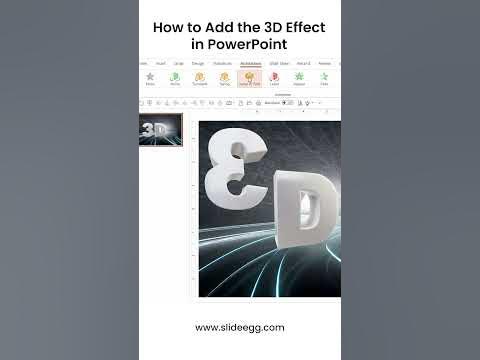 How to Add the 3D Effect in PowerPoint #slideegg #slideeggshorts #ppt ...