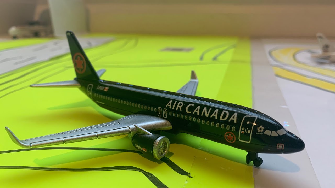 New plane air Canada 737 black livery - YouTube