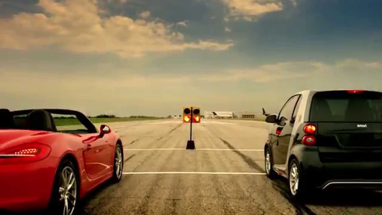 smart fortwo electric drive Drag Race - YouTube