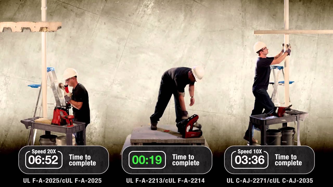 COMPARISON of the Hilti firestop drop-in device CFS-DID vs. other ...