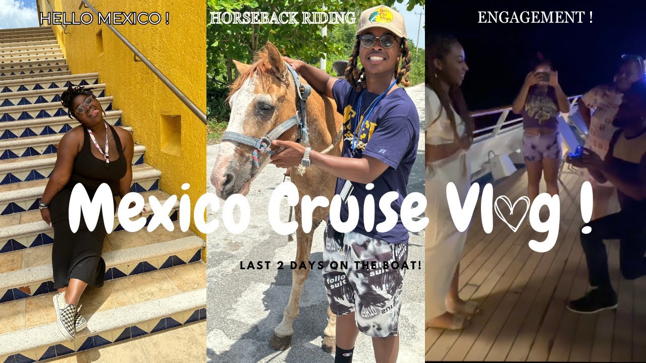 mexico cruise vlog | mega deck party | horseback riding | 2 fights ...