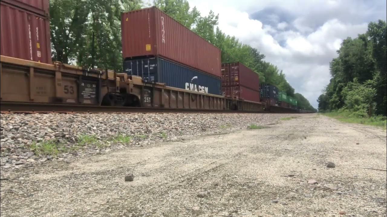 CSX I038 Double Stack Train NB - YouTube