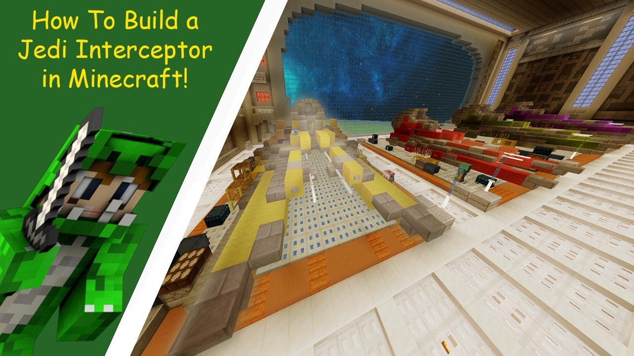 Minecraft: How To Build THREE DIFFERENT Star Wars Jedi Interceptor ...