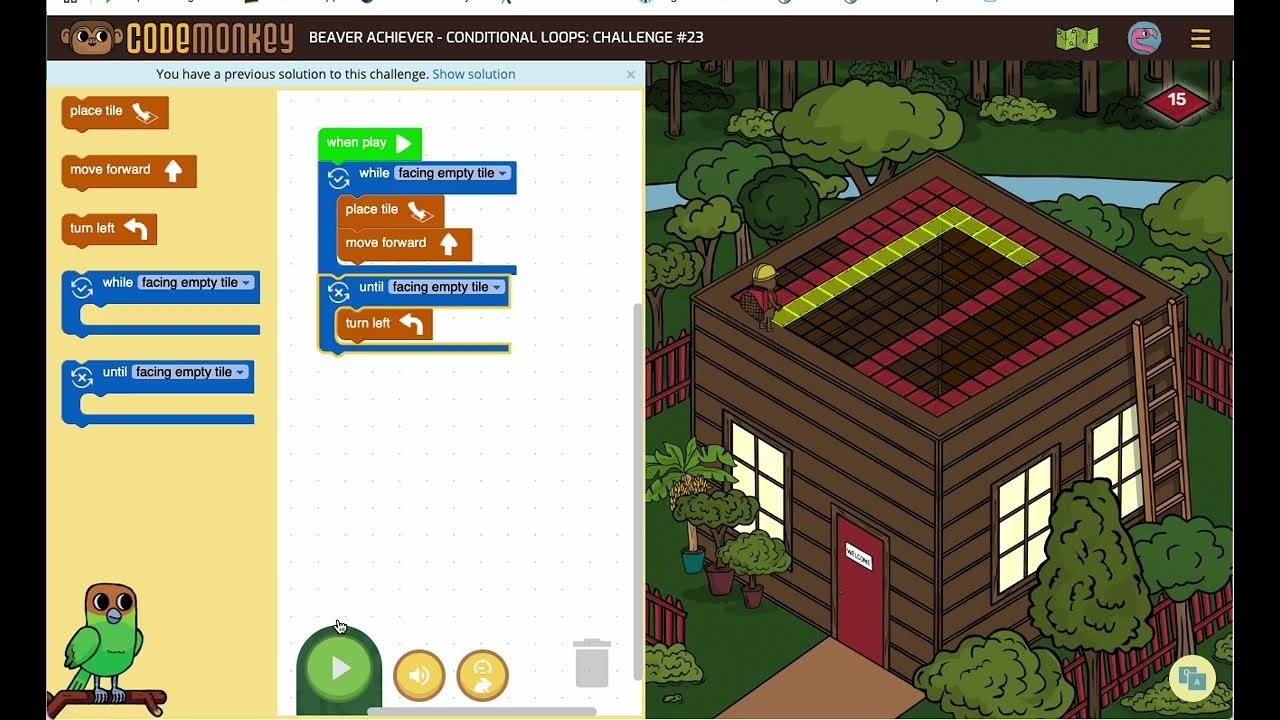 Beaver Achiever Conditional Loops 23 - YouTube