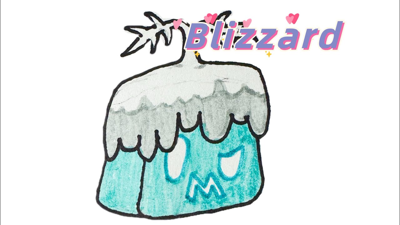How to draw Blizzard | Blox Fruits Roblox #drawing - YouTube