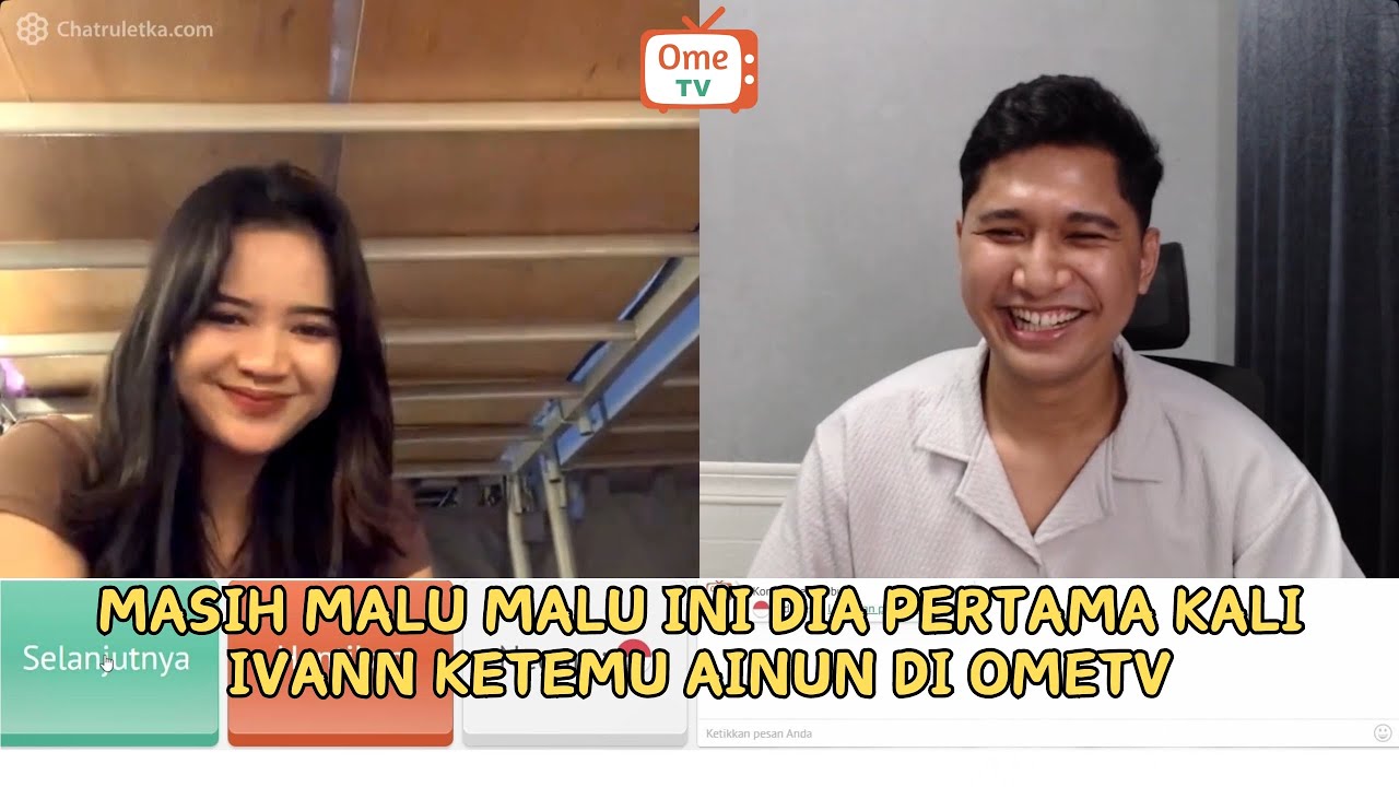 MASIH MALU MALU | INI DIA PERTAMA KALI IVANN KETEMU AINUN DI OMETV - YouTube