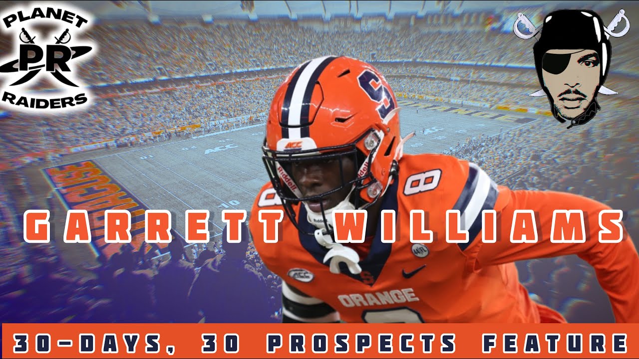 #RAIDERS DRAFT | ALL-ACC CB GARRETT WILLIAMS | THE MOST EXTENSIVE ...