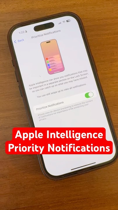 Apple Intelligence Priority Notifications iOS 18.4 Beta #iphone #shorts #ios18 #ios18features ...