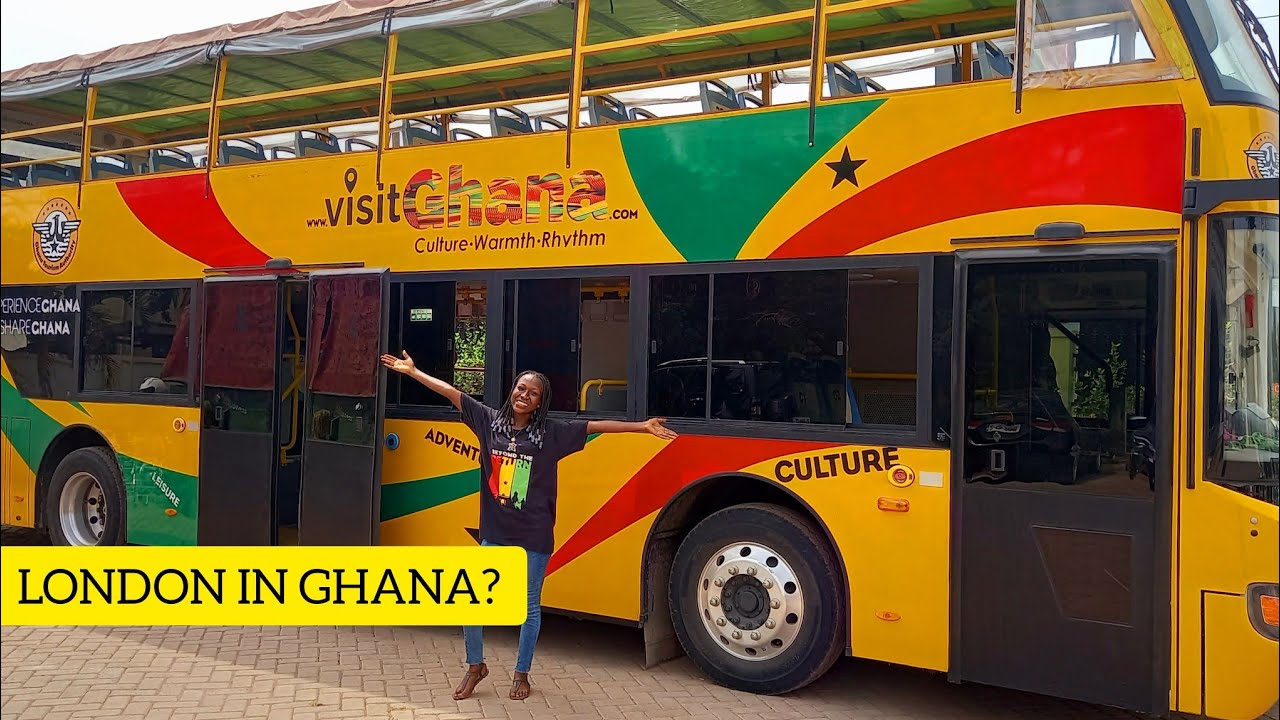 LONDON IN GHANA? /INSIDE THE ACCRA CITY TOUR DOUBLE-DECKER BUS!!/ ACCRA ...
