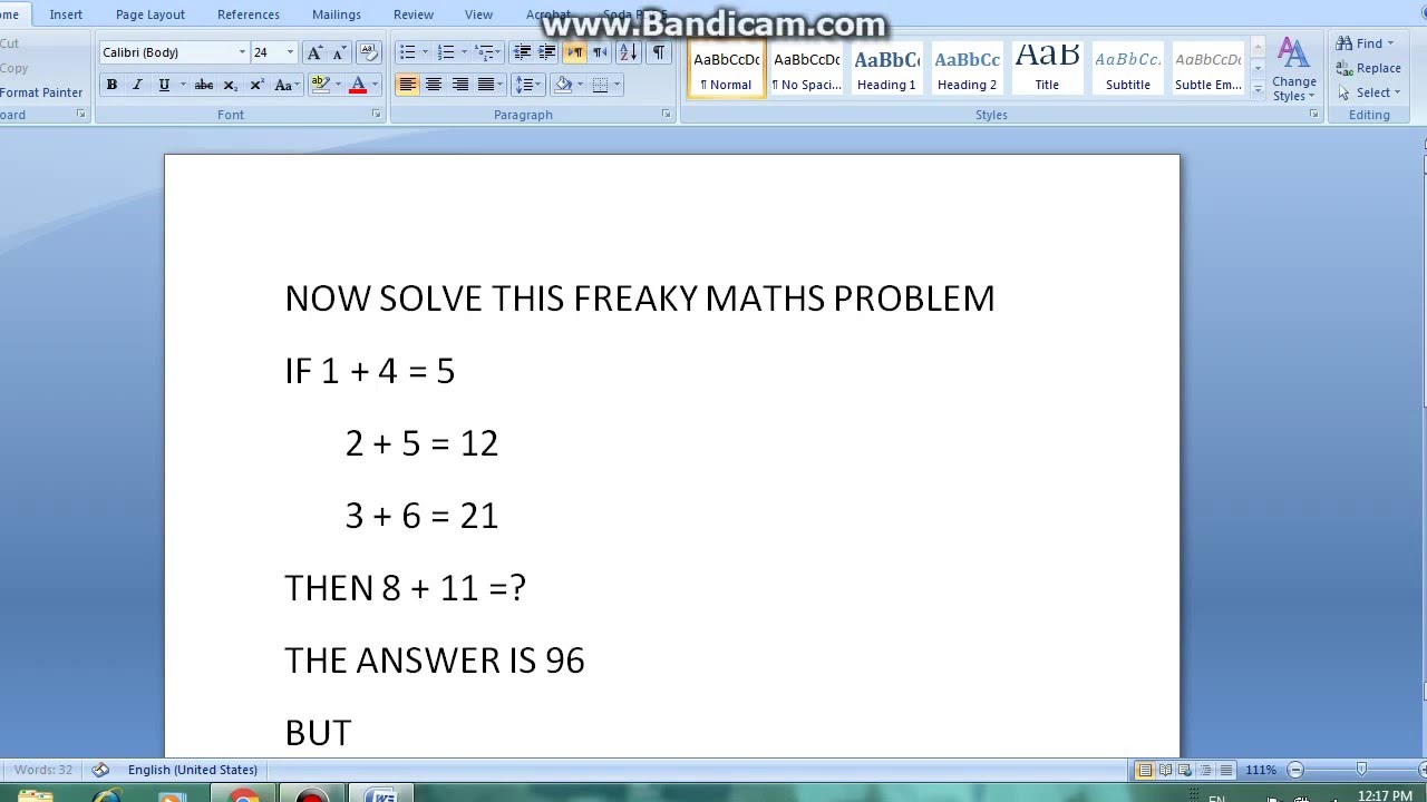 HOW TO SOLVE THIS FREAKY MATHS PROBLEM - YouTube