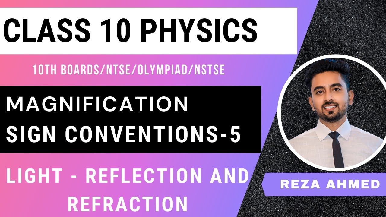Magnification, Sign Conventions in reflection 05, Class 10 Light|CBSE ...