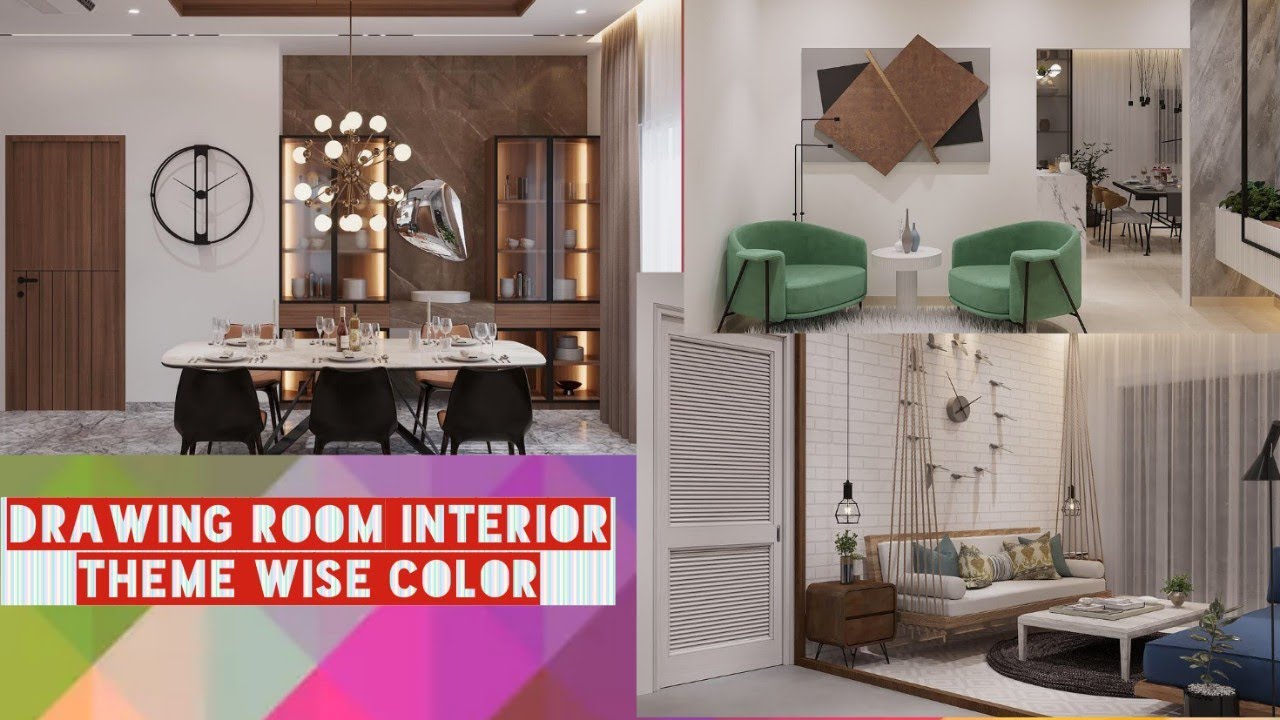 Color Wise Interior Design For Drawing Room ||Arjun Interiors|| - YouTube