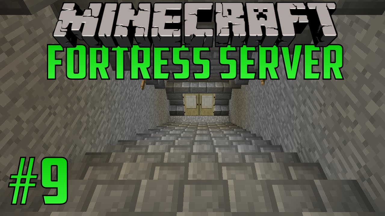 Minecraft: Fortress Server - Episode 9: Underground Entrance! - YouTube