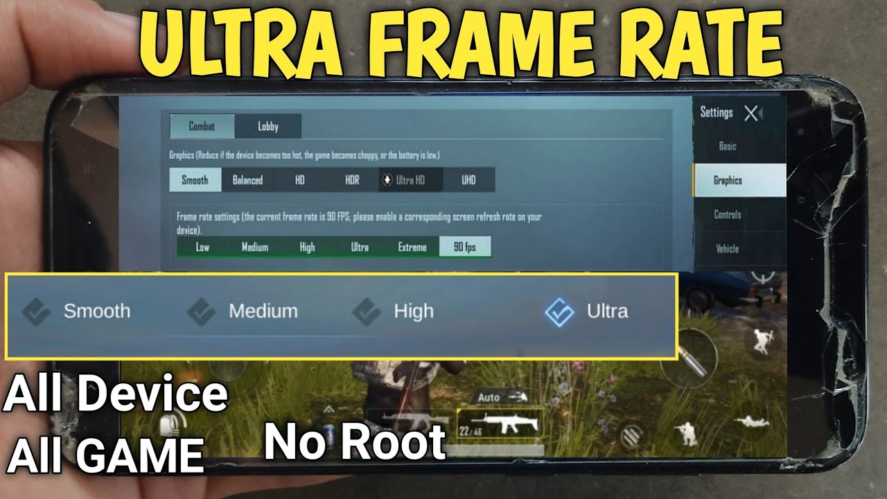 How To Enable Ultra Frame Rate | Working All Game & Device Lag Fix - No ...