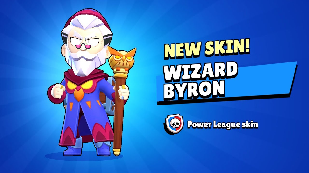 NEW Byron skin op🤑 | wizard Byron | power league skin | brawl stars🤩 ...