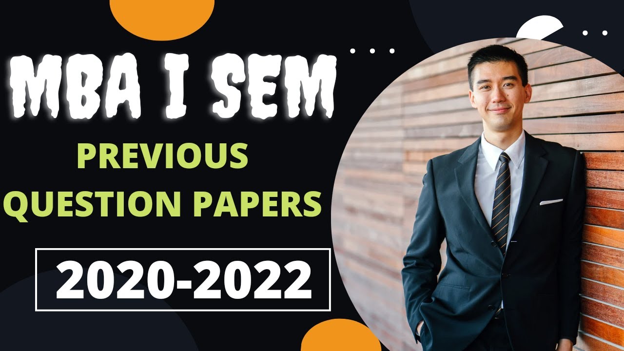 MBA 1ST YEAR I SEM PREVIOUS QUESTION PAPERS 2020 #mba #question #paper ...
