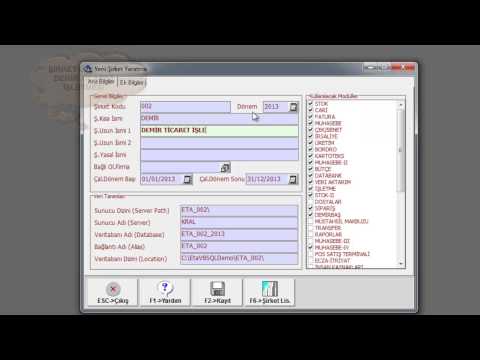 ETA V.8 SQL DERSLERİ