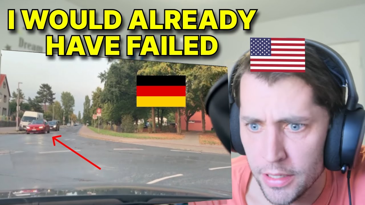 American reacts to the GERMAN PRACTICAL DRIVING TEST [part 1] - YouTube