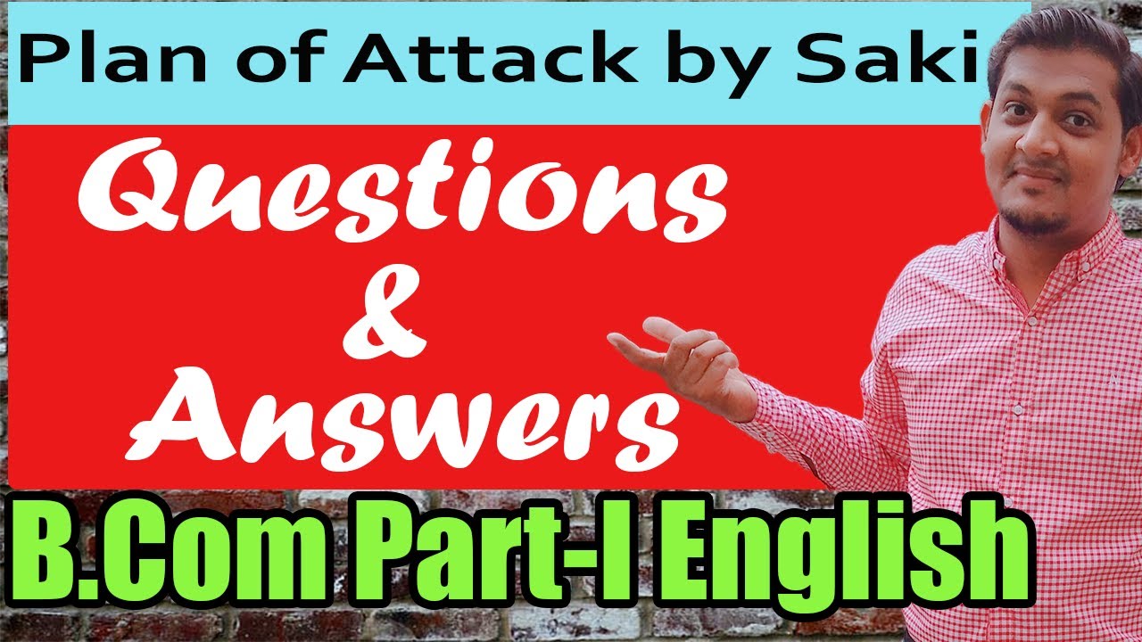 Plan of Attack by Saki Question Answers in Urdu Hindi | B.Com Part-I ...